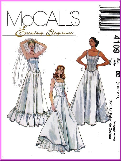 Formal Evening Lingerie Undergarments Sz 8-14 McCall's Sewing Pattern ...