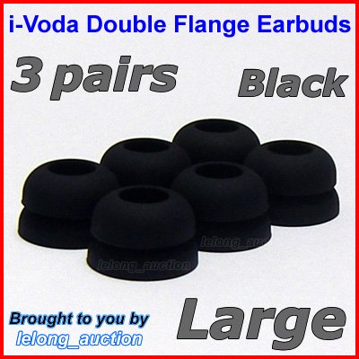 Large Double Flange Ear Buds Tips for Sennheiser CX 300 300-II 400-II ...