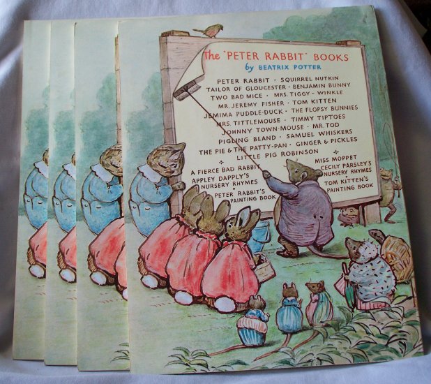 Beatrix Potter's Painting Books, Outline Pictures from the Peter Rabbit ...