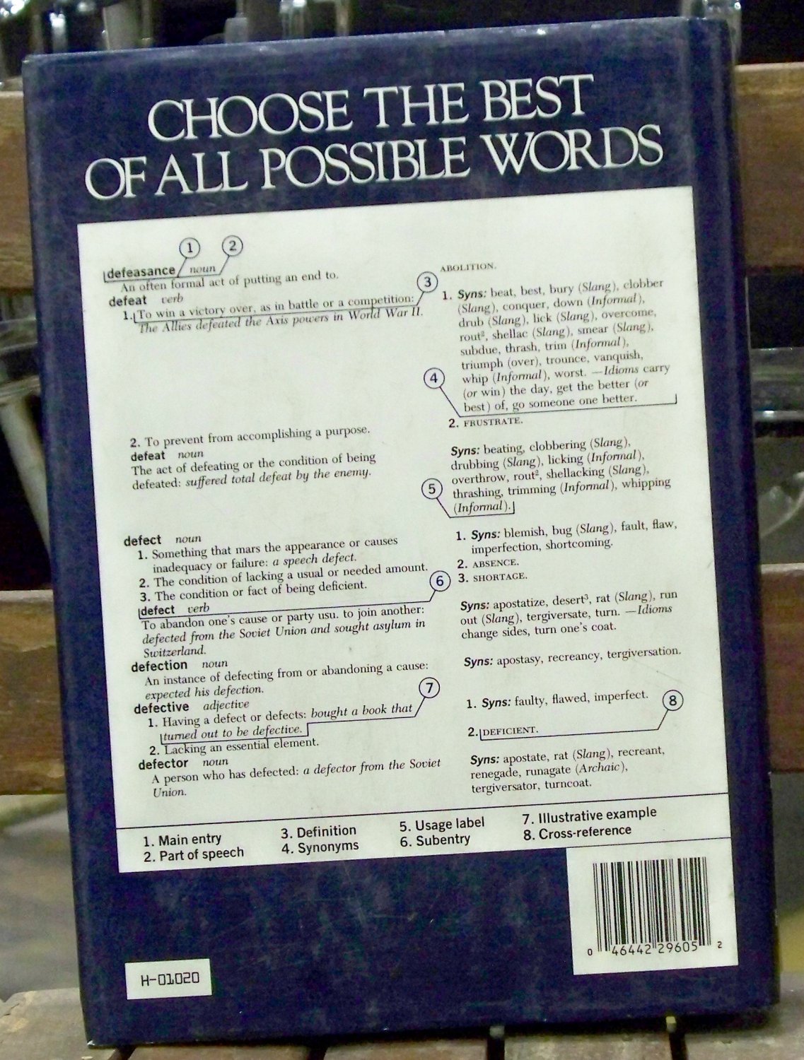 Roget's II The New Thesaurus, The American Heritage Dictionary