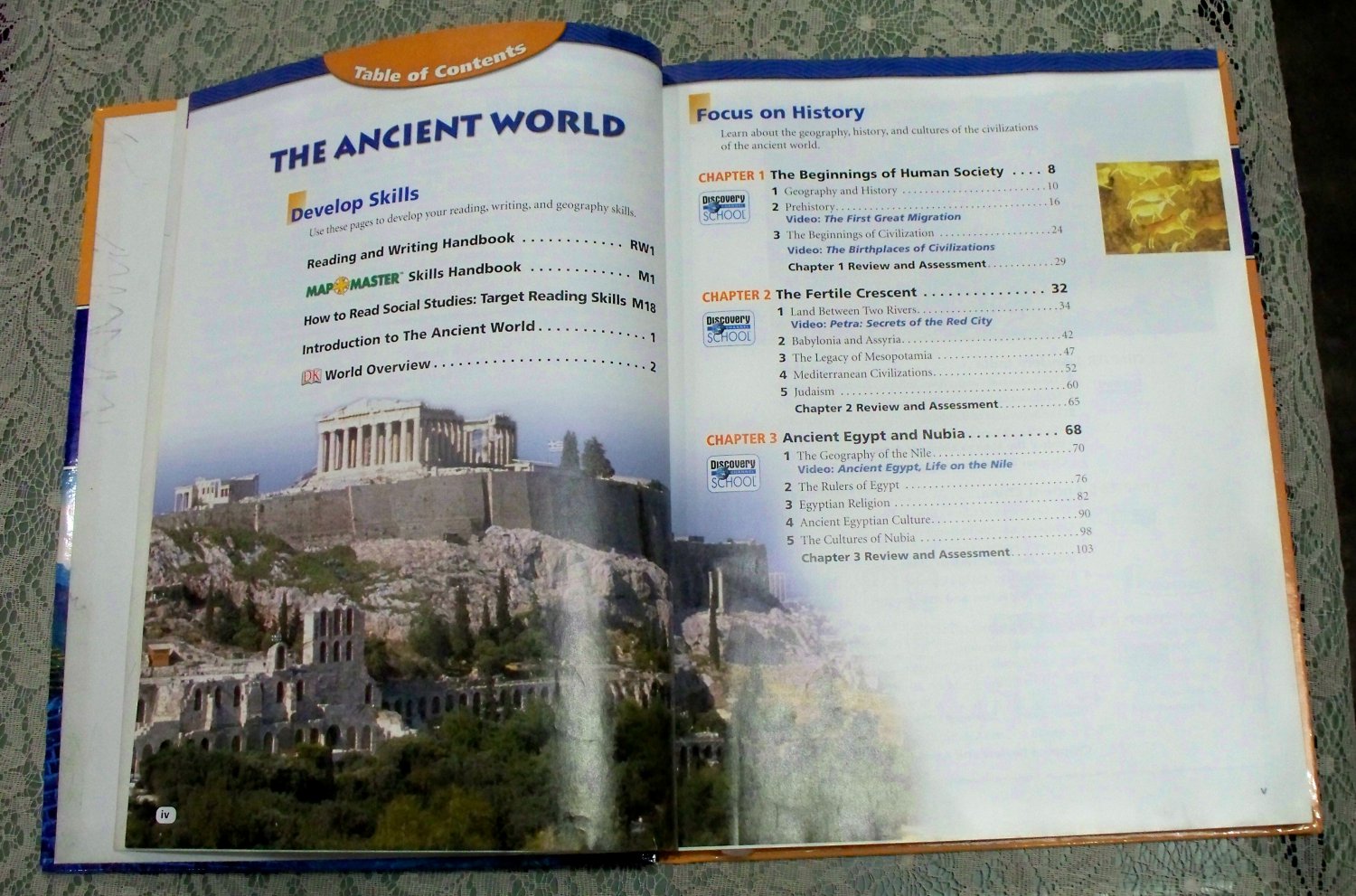 World Studies The Ancient World Prentice Hall hardcover student book used