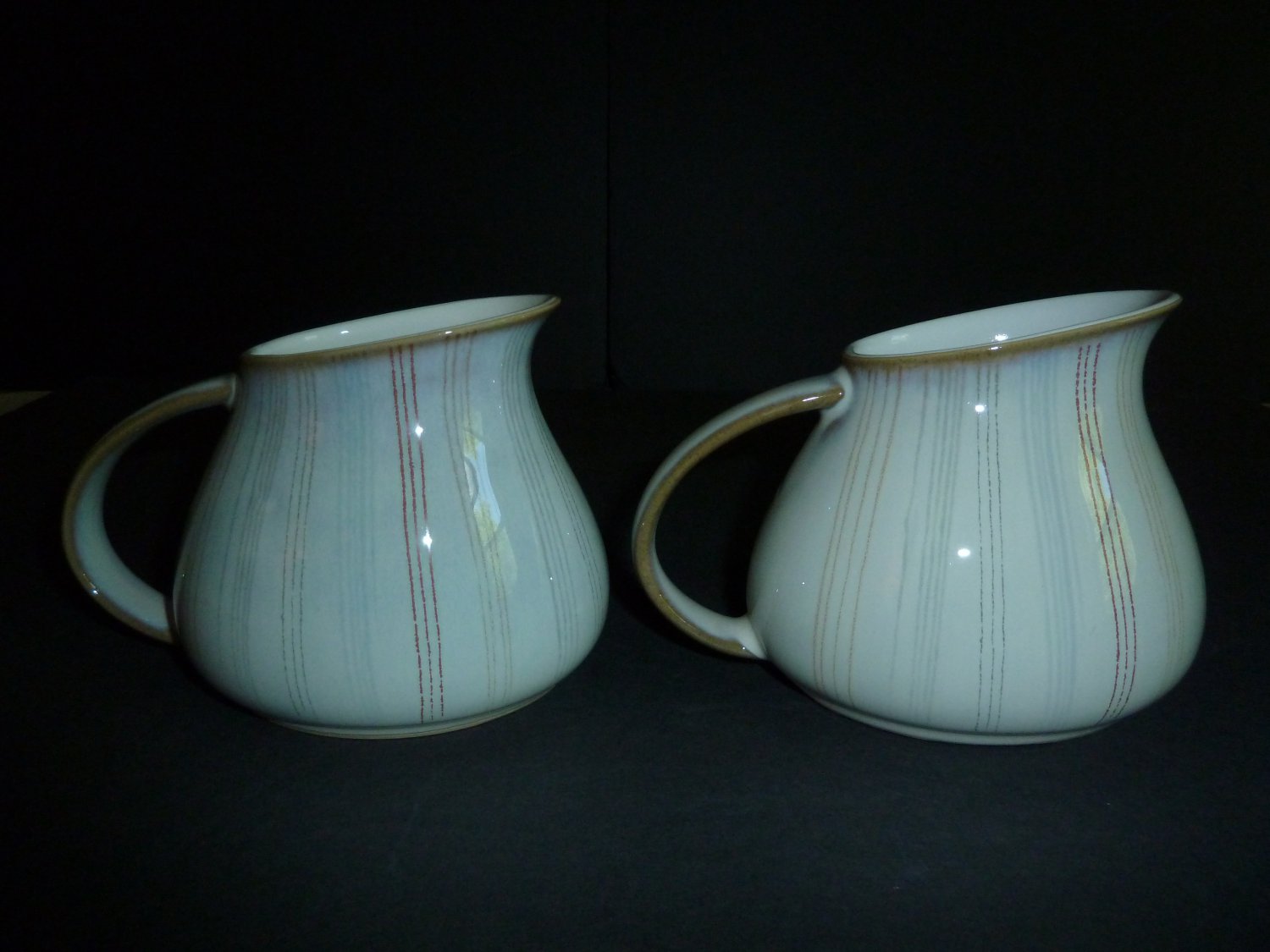 DENBY Stoneware Mist Falls Small Jugs Set/2 England New