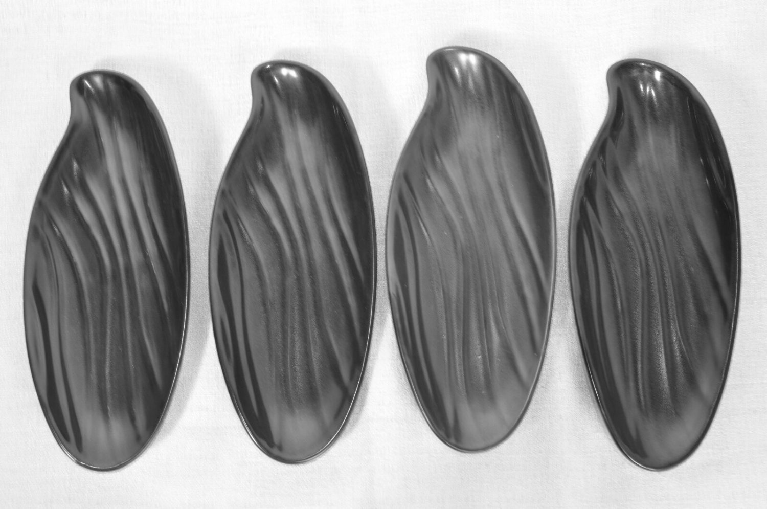 NAMBE Earth Metallic Sunset Bread and Butter Plate Set/4 Stoneware New