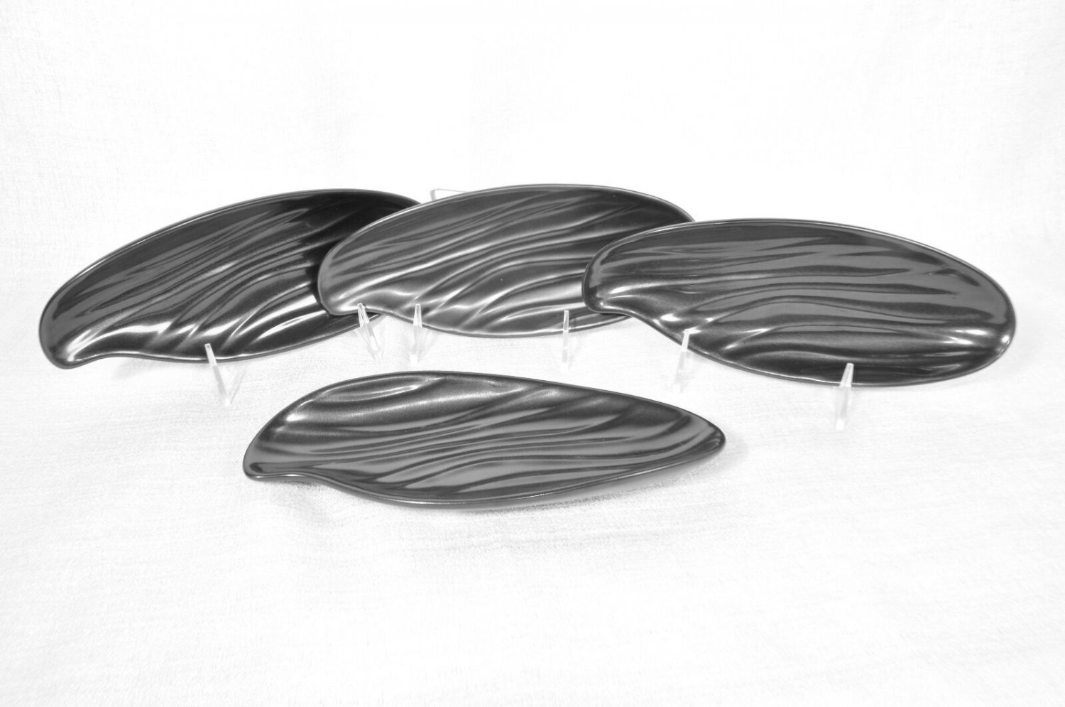 NAMBE Earth Metallic Sunset Bread and Butter Plate Set/4 Stoneware New