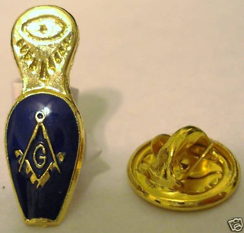 MASONIC SLIPPER Freemason Masonry Widow LAPEL TIE PIN