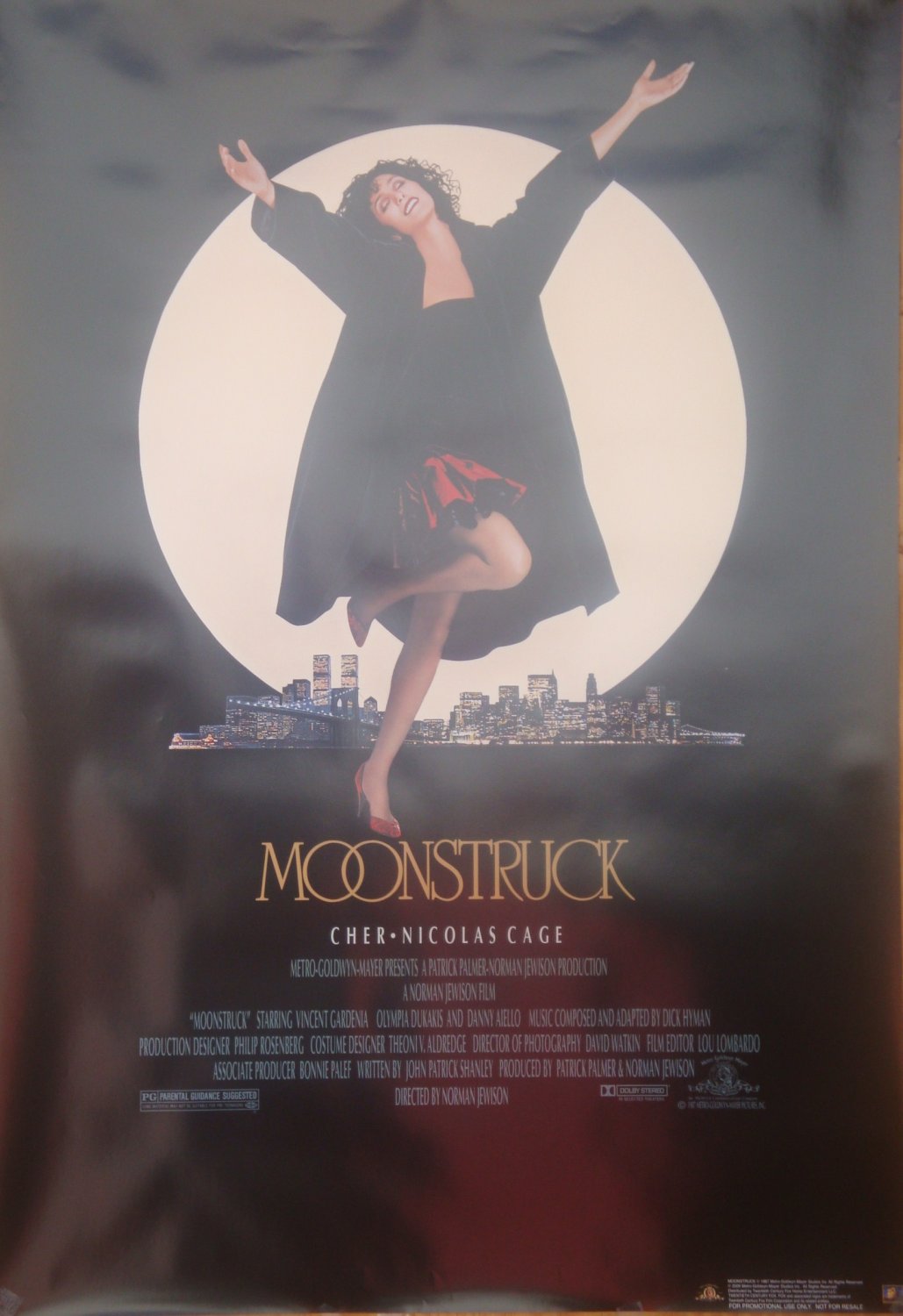 Moonstruck Dvd Poster Original Movie Poster Single Sided 27 X40