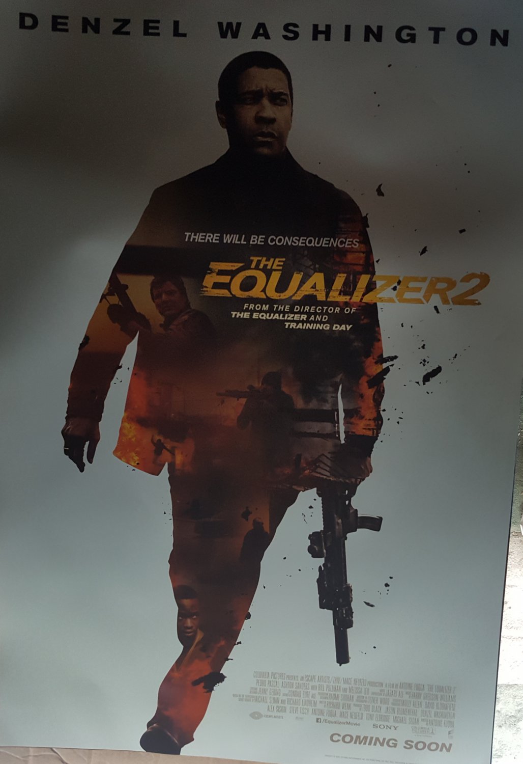 Equalizer 2 Advance B Double Sided Original Movie Poster 27x40 inches