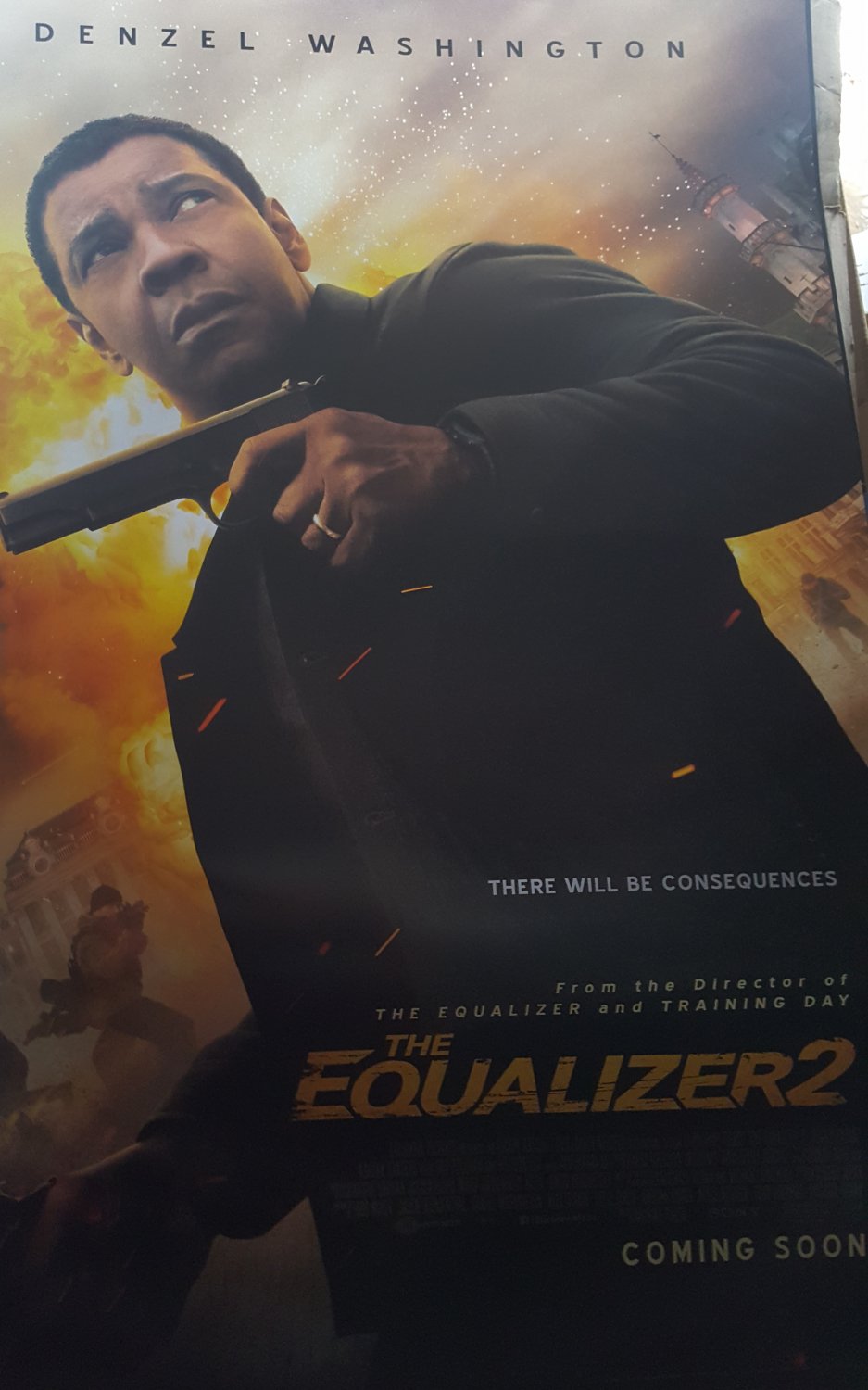 Equalizer 2 Adv C Double Sided Original Movie Poster 27x40 inches