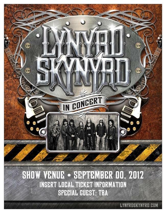 Lynyrd Skynyrd in Concert Poster 13x19