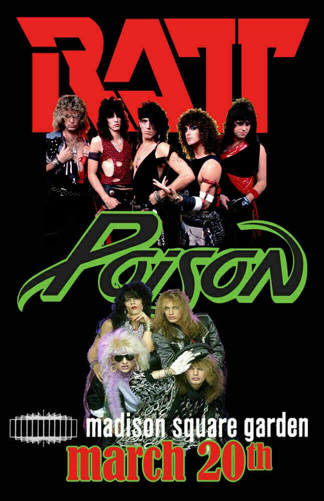 Ratt Band Concert Poster 13x19 inches