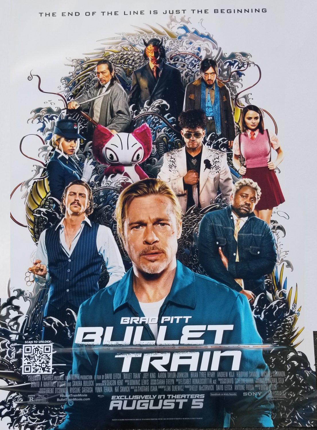 Bullet Train Original Movie Poster Double Sided 27 X40