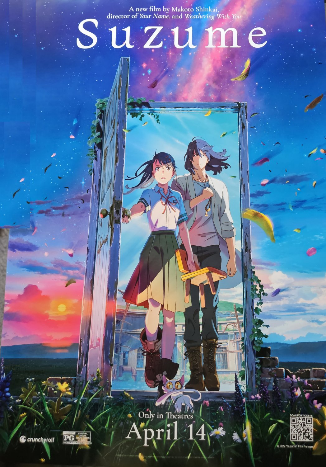Suzume Original Movie Poster Double Sided 27x40