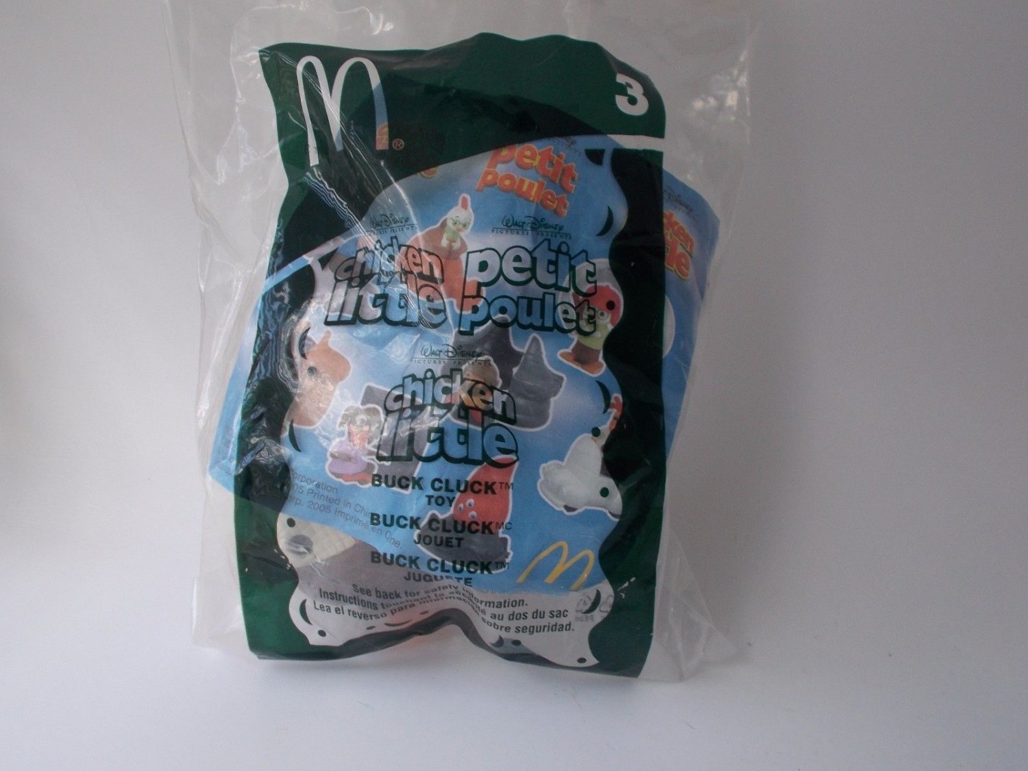 McDonalds Disney's Chicken Little 2005 NIP New MIB #3 Buck Cluck