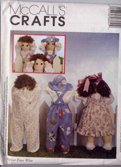 49 Cent SALE! McCall's Toddler Time Out Doll Pattern UNCUT 9605