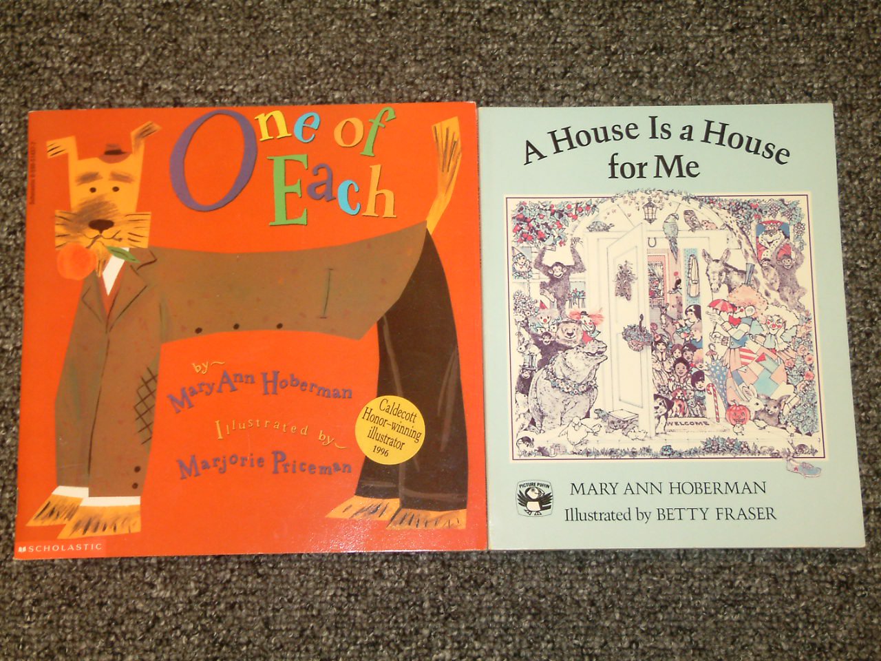 One of Each and A House is a House for Me by Mary Ann Hoberman