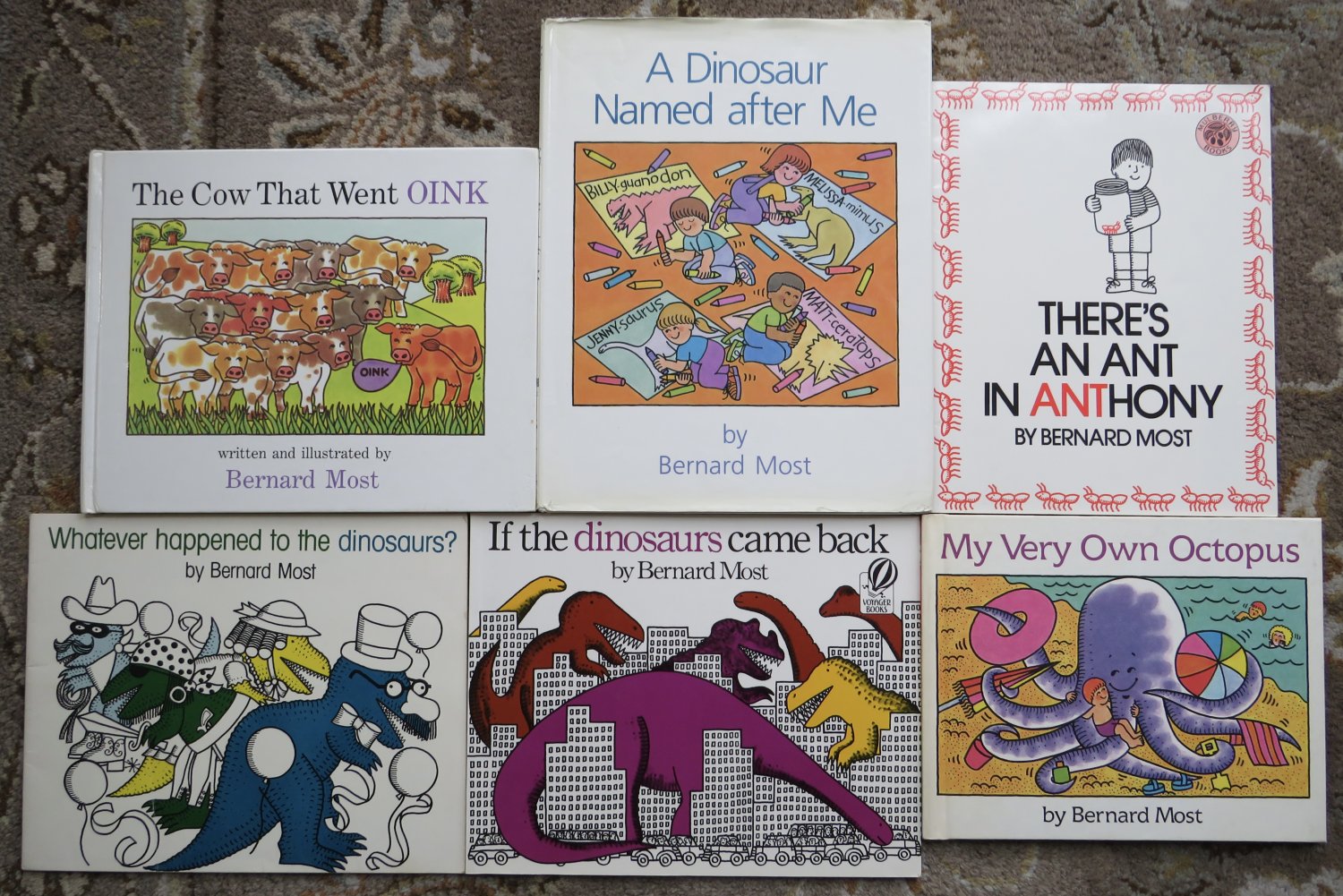 6 Bernard Most books My Very Own Octopus, If the dinosaurs came back ...