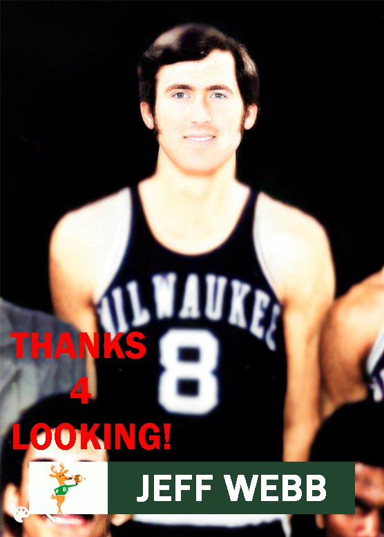 JEFF WEBB 1970-71 MILWAUKEE BUCKS BASKETBALL CARD