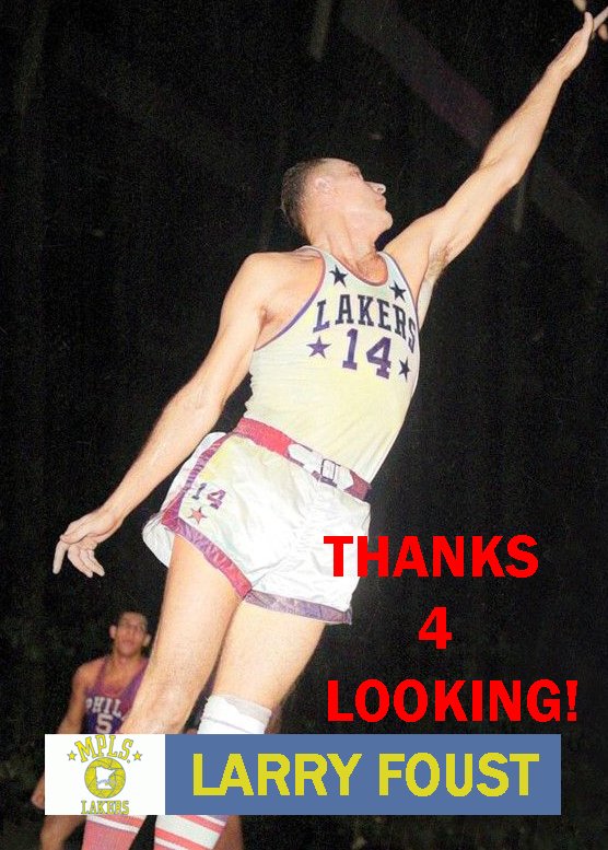 LARRY FOUST 1957-58 MINNEAPOLIS LAKERS BASKETBALL CARD