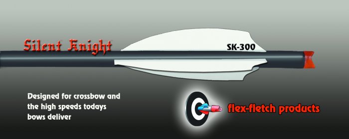 Silent Knight Crossbow Vanes, SK-300, White, 36pk, Flex-Fletch ...