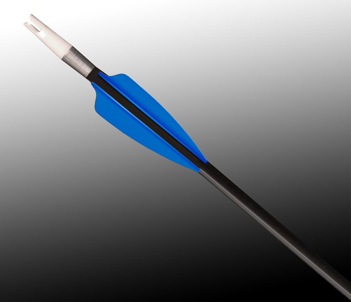 FFP-225 -Florescent Blue- Flex-Fletch, archery, vanes, target, hunting