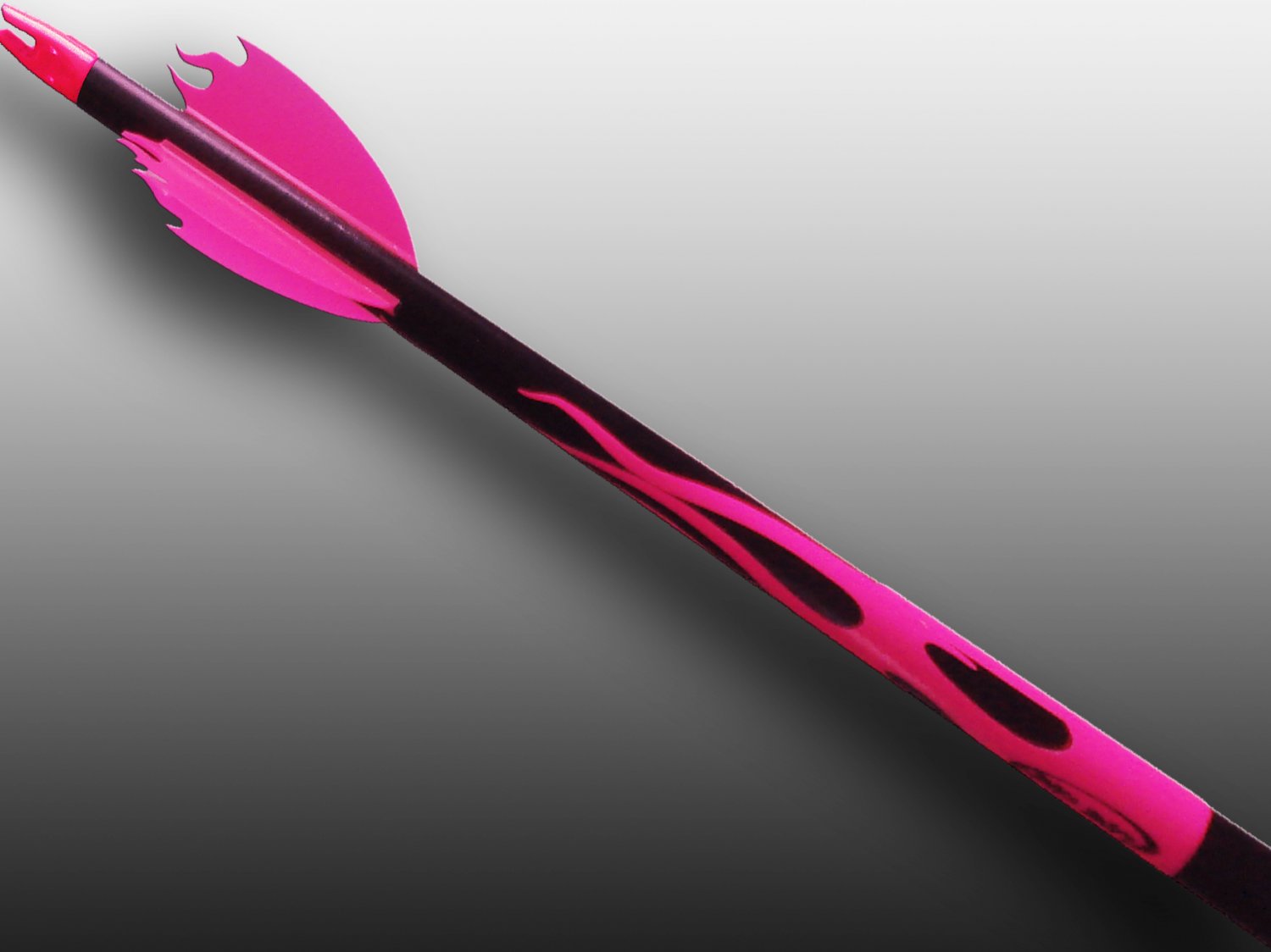 Featherlite - Flaming arrow wrap - Hot Pink / Florescent Red