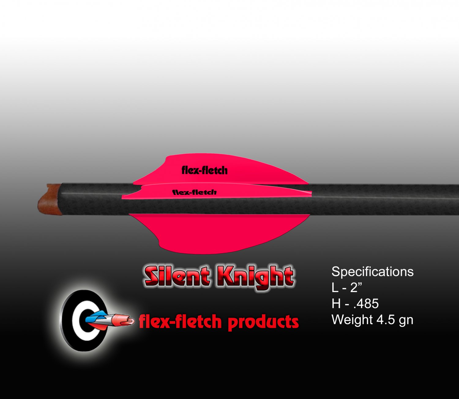 SK2 Fl Red (hot pink), 36 pk / Flex-Fletch, Vanes, Archery, Fletching ...