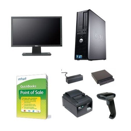 Quickbooks Point Of Sale System w/ Complete Dell Computer