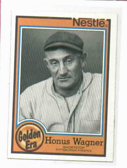 1987 Nestle Golden Era Baseball Card Honus Wagner Pittsburgh Pirates ...