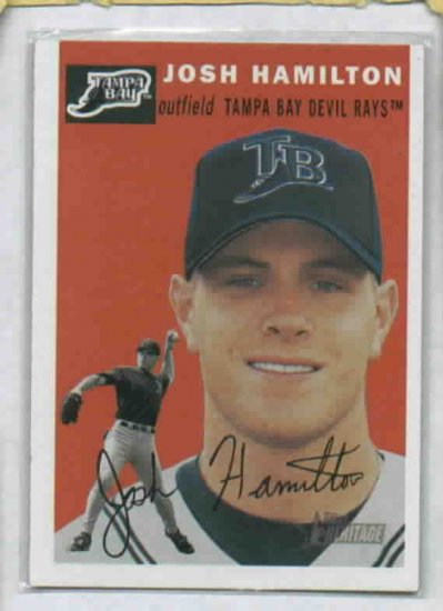 2003 Topps Heritage Josh Hamilton Tampa Bay Rays Rookie