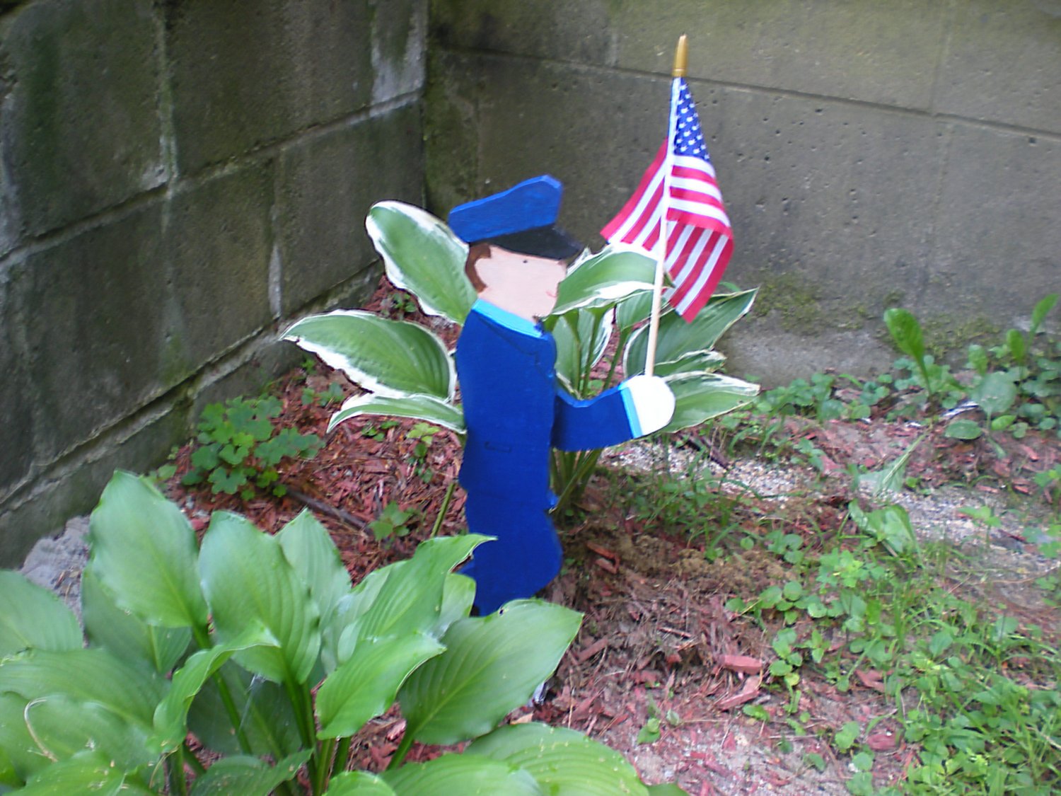 Soldier/Police Garden Stake Flag Holder(Air Force/Police)