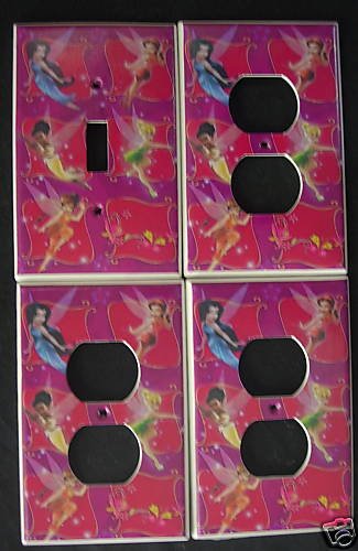 Disney FAIRIES LIGHT SWITCH & OUTLET COVERS TINKERBELL
