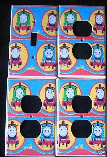 THOMAS the TRAIN LIGHT SWITCH & OUTLET COVERS FREE SHIP