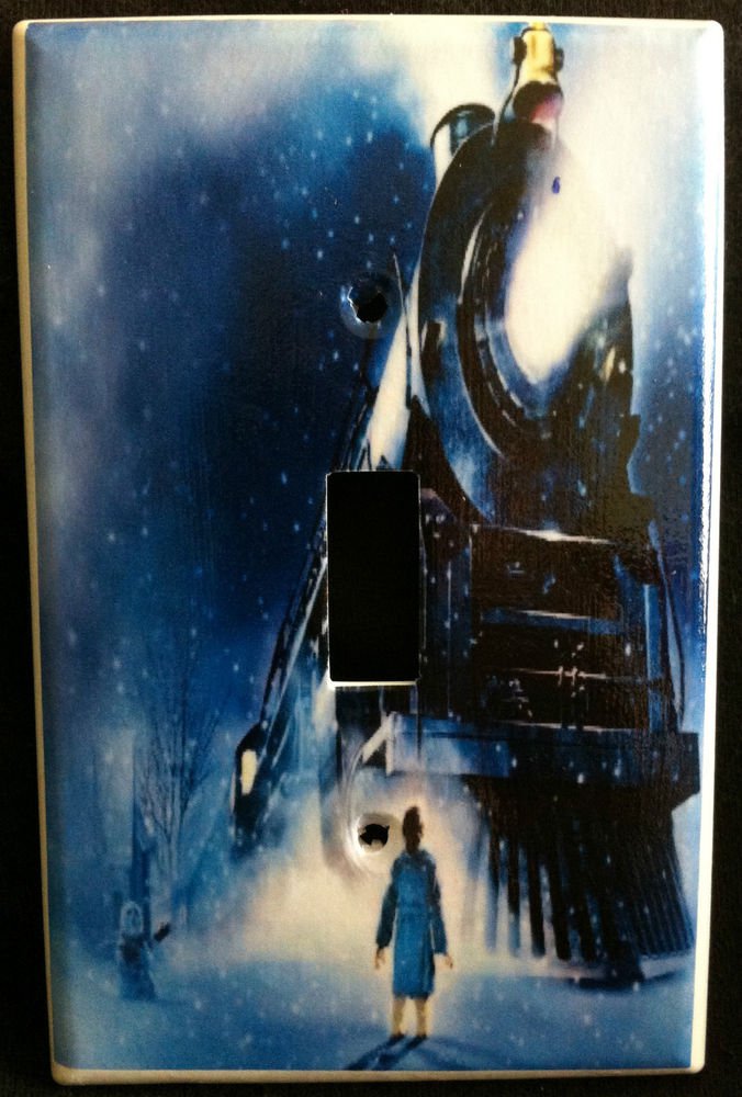 The POLAR EXPRESS LIGHT SWITCH COVER TRAIN Single Switch Plate Decor