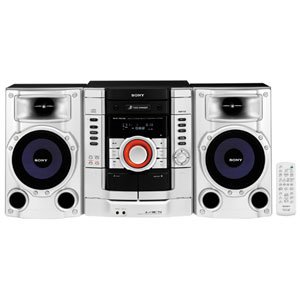 Sony MHC-RG190 3-CD Double Cassette Mini Stereo Shelf System 110/220 Volts