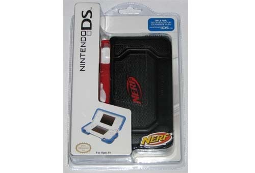 New NERF Nintendo DS Lite Black Red Protective Case