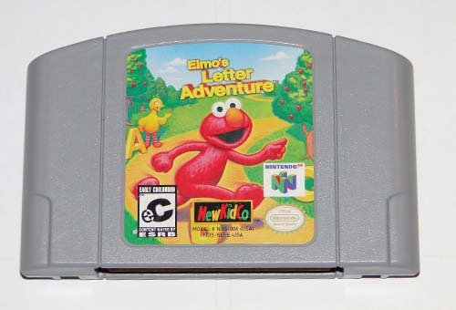 Elmo's Letter Adventure Nintendo 64 N64 Puzzle Family