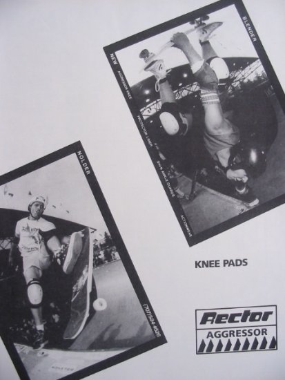 1987 NEIL BLENDER-MONTY NOLDER-Rector Skateboard Pad Ad