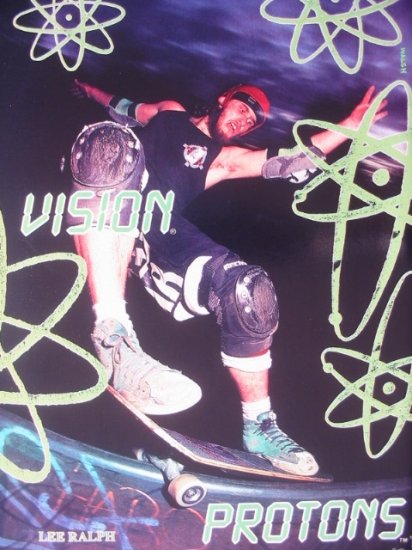 Lee Ralph VISION PROTONS Skateboard Wheels Magazine Ad