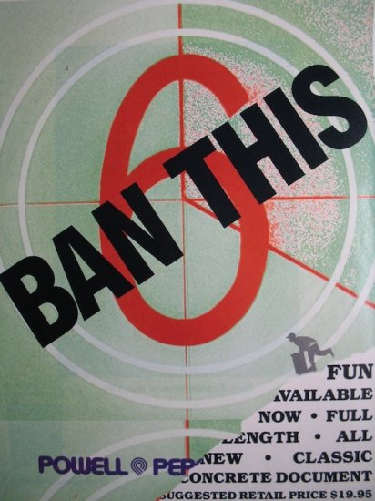 1990 Powell Peralta BAN THIS #Skateboard Movie Print Ad