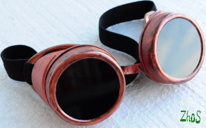 Steampunk Cyber Goggles Glasses Cosplay Anime Rave 28
