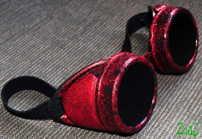 Steampunk Goggles Cyber Glasses Cosplay Anime Larp Rave Sheen 143