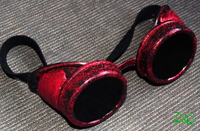 Steampunk Goggles Cyber Glasses Cosplay Anime Larp Rave Sheen 143