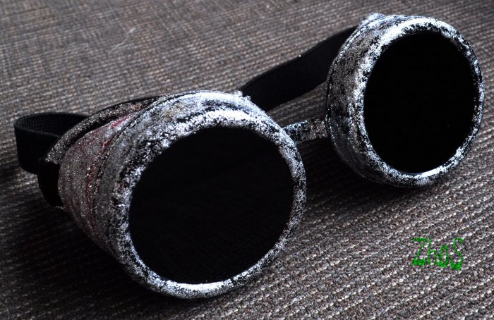 Steampunk Cyber Goggles Glasses Cosplay Anime Larp Rave Sheen Sparkle 199