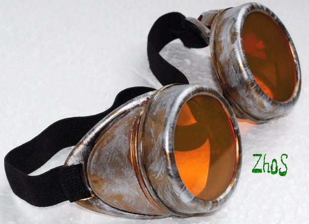 Steampunk Cyber Goggles Glasses Cosplay Anime Larp Rave 196or