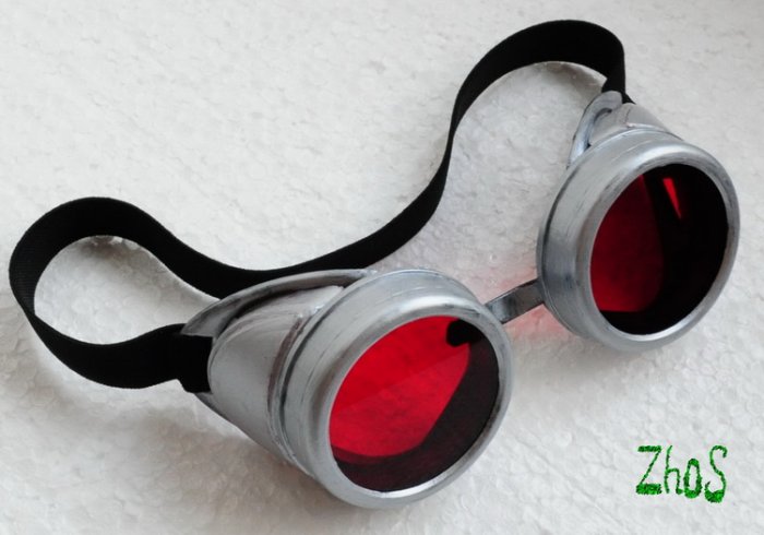 Steampunk Cyber Goggles Glasses Cosplay Anime Larp Rave 207kr
