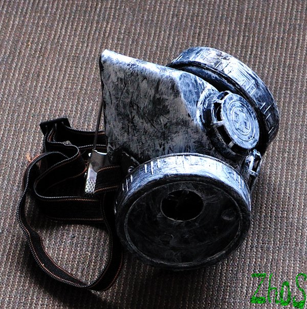 Black Cyber Mask Cyber Goth Respirator EMO Gas Mask SILVER