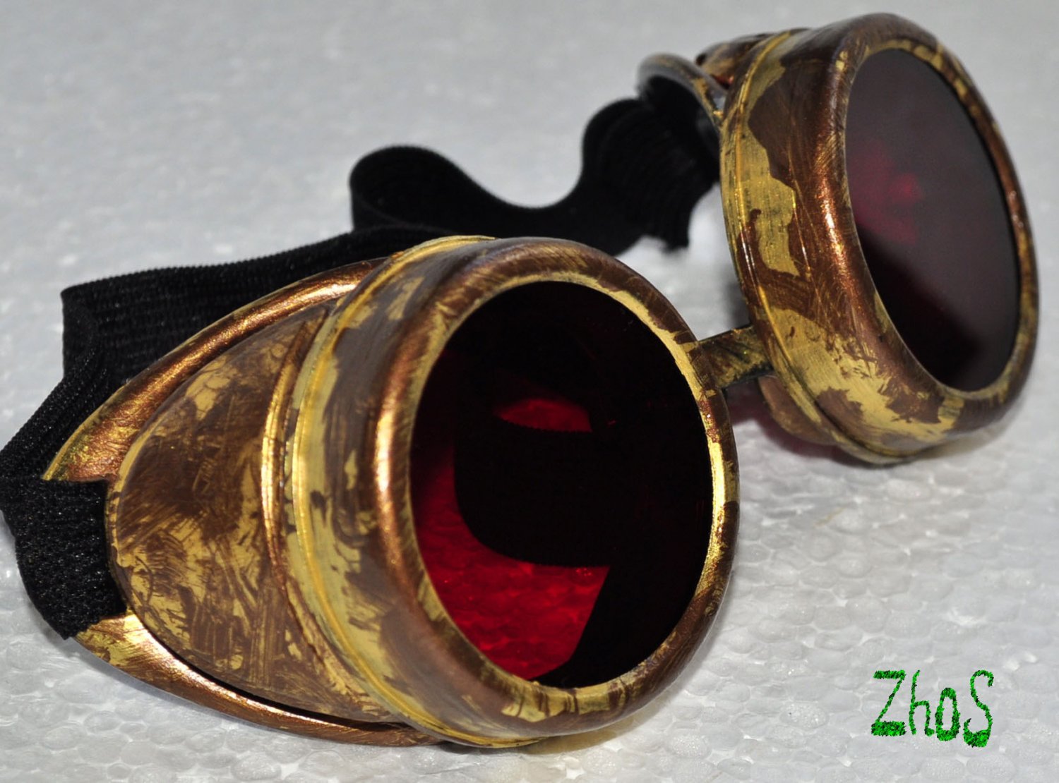 Steampunk Cyber Goggles Glasses Cosplay Anime Larp Rave 250kr