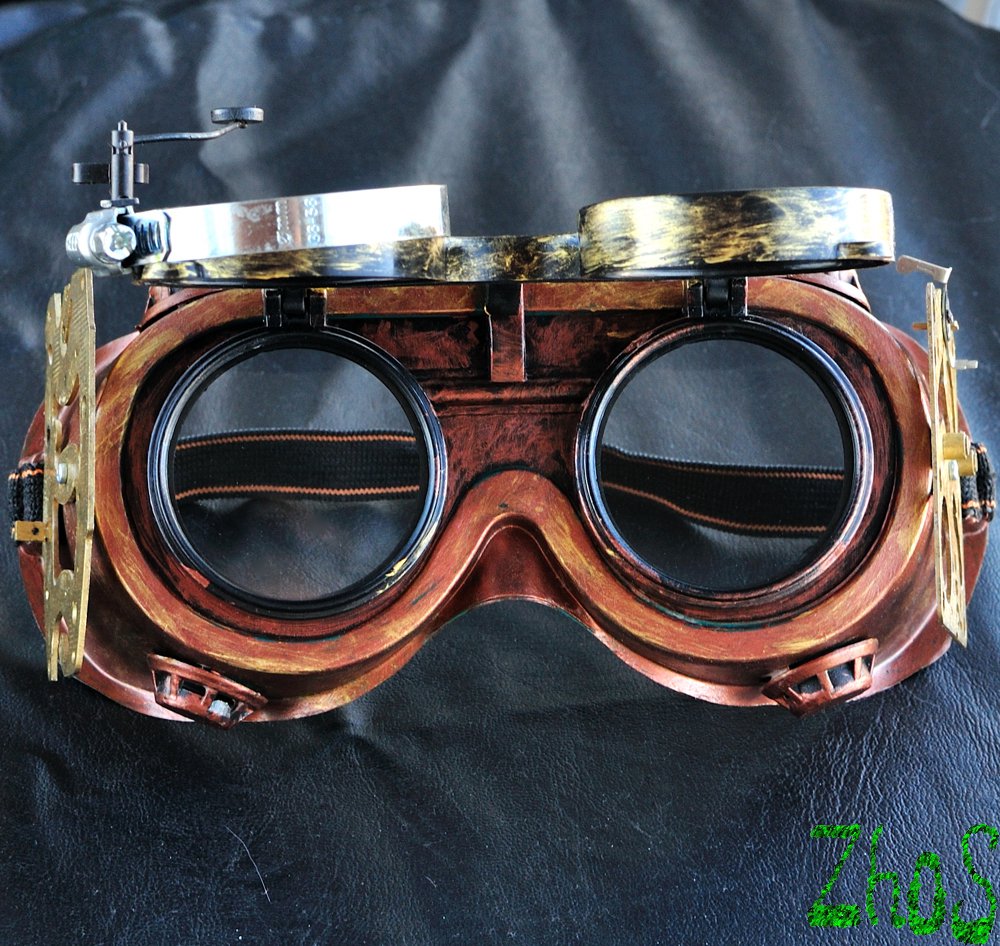 Steampunk Goggles Glasses Cyber post Apocalypse mad professor Gear ...
