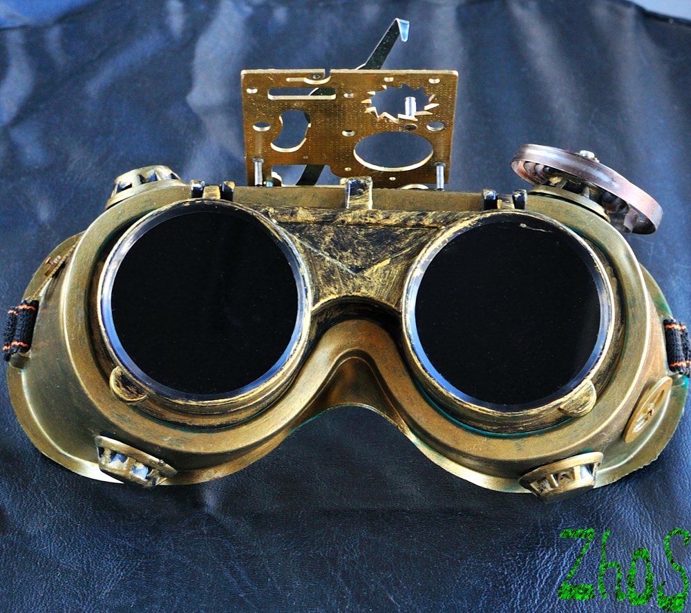 Steampunk Goggles Glasses Cyber post Apocalypse mad professor Gear ...