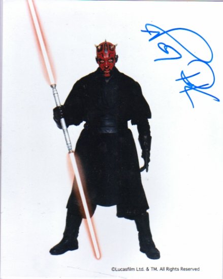 Ray Park autographed 8x10 (DARTH MAUL) #1